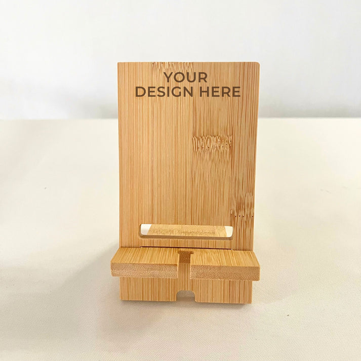 Bamboo Phone Stand - Engraved – Studio Tofu